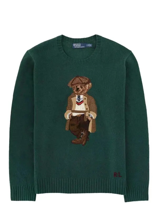 Polo Ralph Lauren Embroidered Crew Neck Sweater - Green