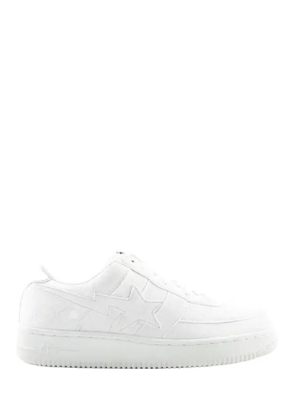 A BATHING APE Sta Low Kaws Suedein Sneakers - White