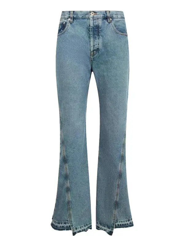GALLERY DEPT. Belt-loops Wide Leg Jeans - Blue