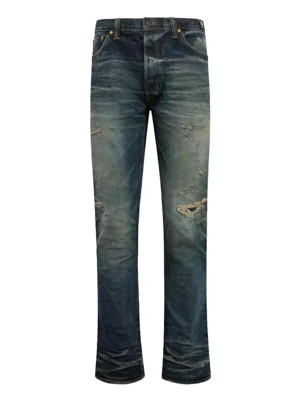 Mastercraft Union Five-pocket Straight-leg Jeans - Blue