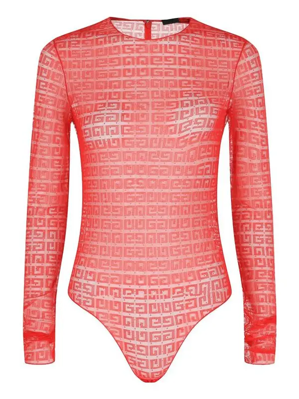 Givenchy 4g Lace Bodysuit - Vermilion