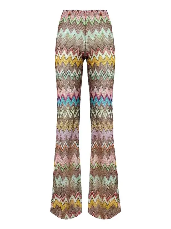 Missoni Zigzag Beach Cover-up Trousers - Brown