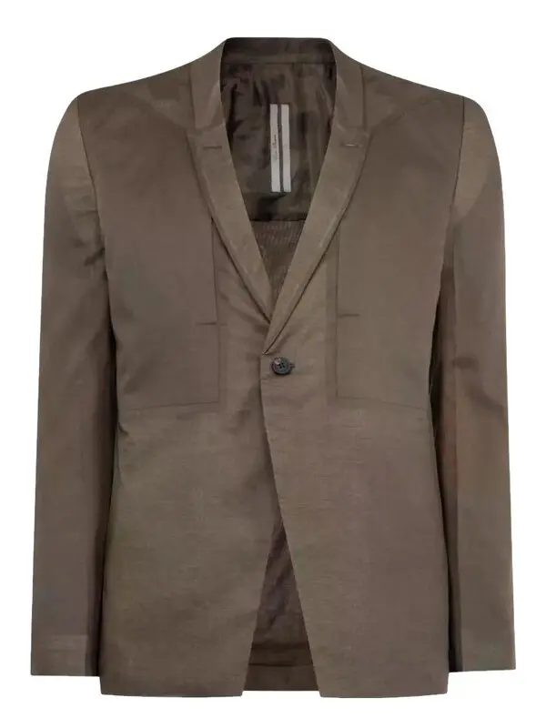Rick Owens Fogpocket Soft Blazer - Brown