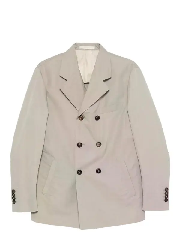 Eleventy Double-breasted Pea Coat - Green