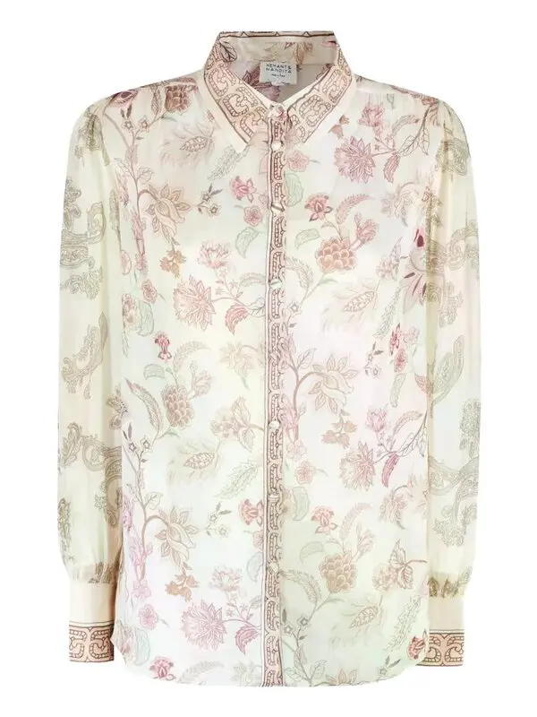 Hemant & Nandita Dani Floral Buttoned Shirt - Neutrals