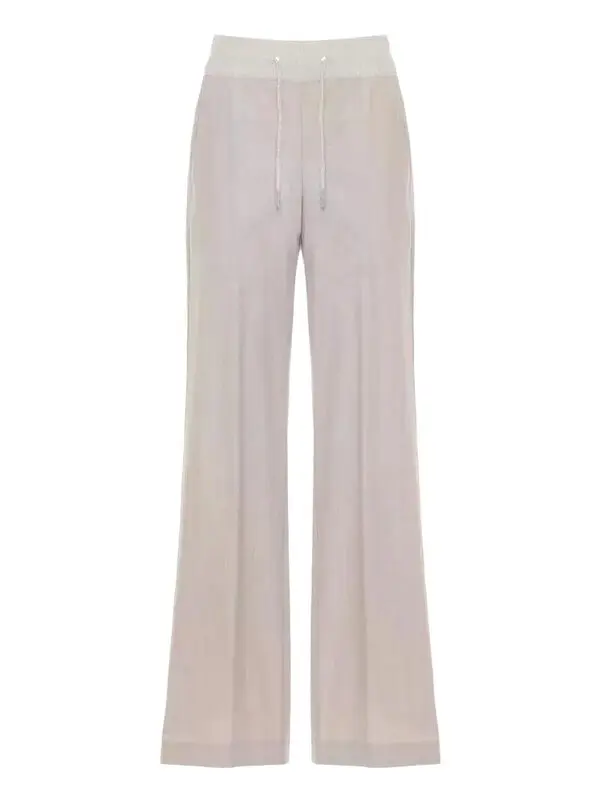 PANICALE Drawstring Wide-leg Trousers - Neutrals