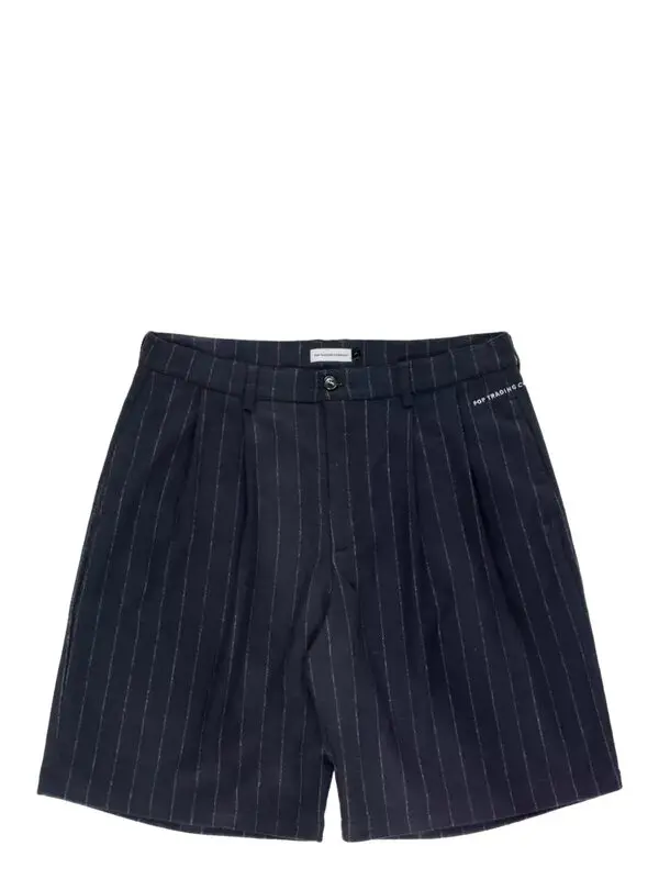 POP TRADING COMPANY Pinstripe Suit Short - Blue