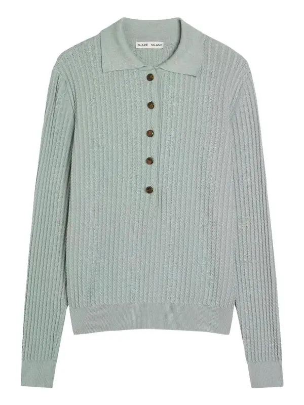 BLAZÉ MILANO Alegria Knitted Top - Green