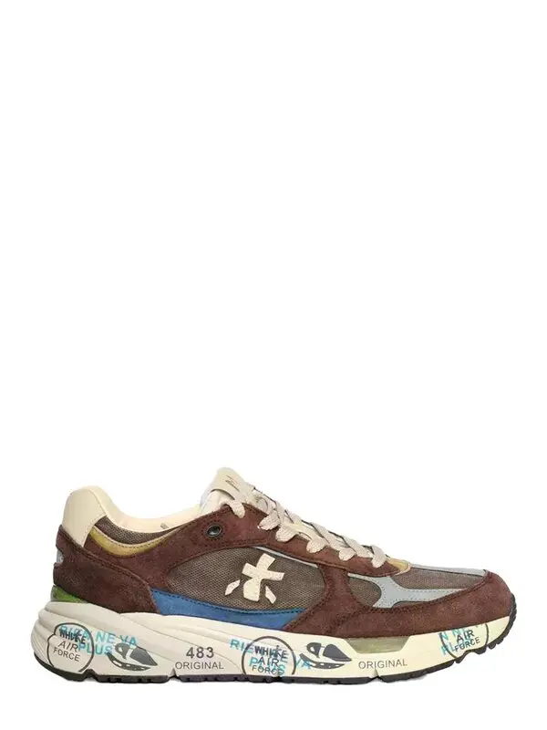 Premiata Mase 25 Logo Detail Sneakers - Brown