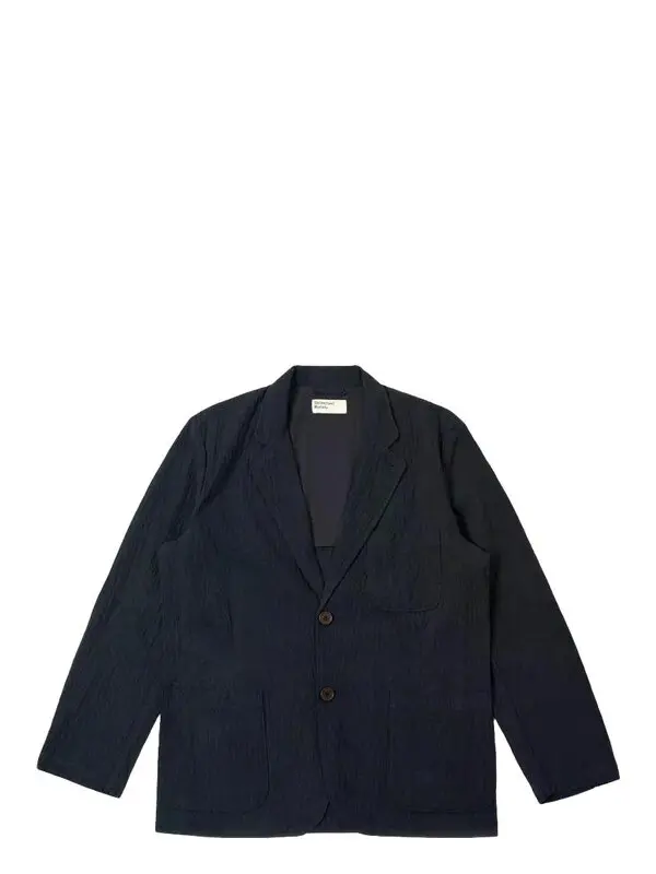 Universal Works Button Textured Jacket - Blue
