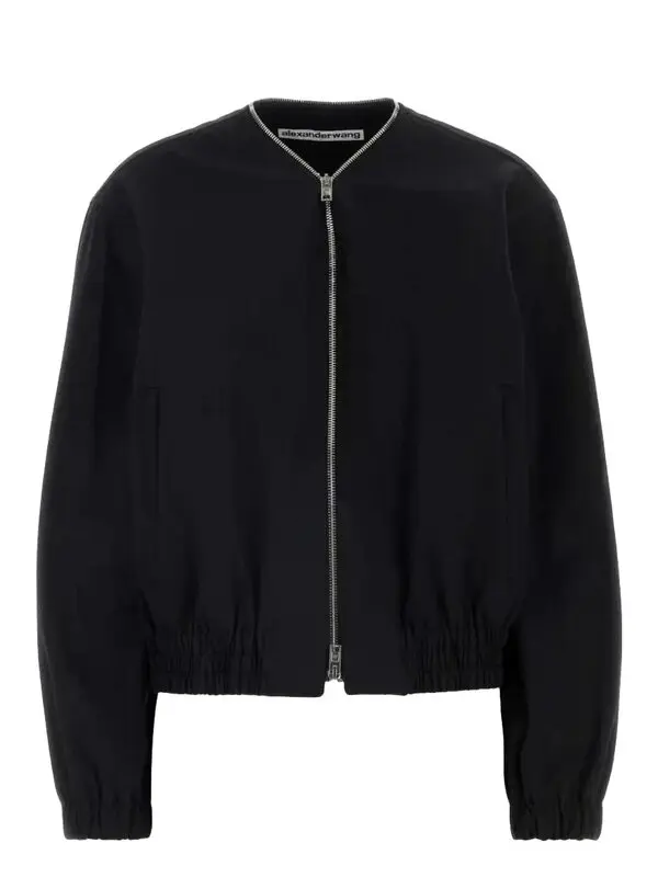 Alexander Wang Cotton Bomber Jacket - Black