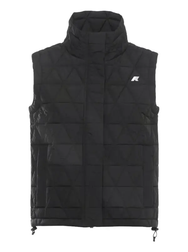 K-WAY Quilted Sleeveless Gilet - Black