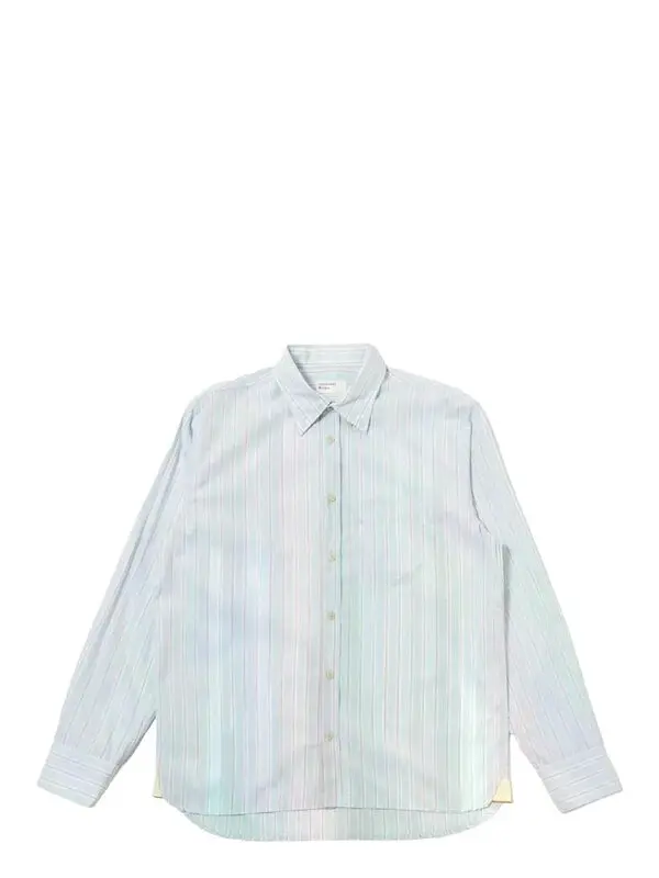 Universal Works Lazy Day Stripe Pocket Shirt - Blue