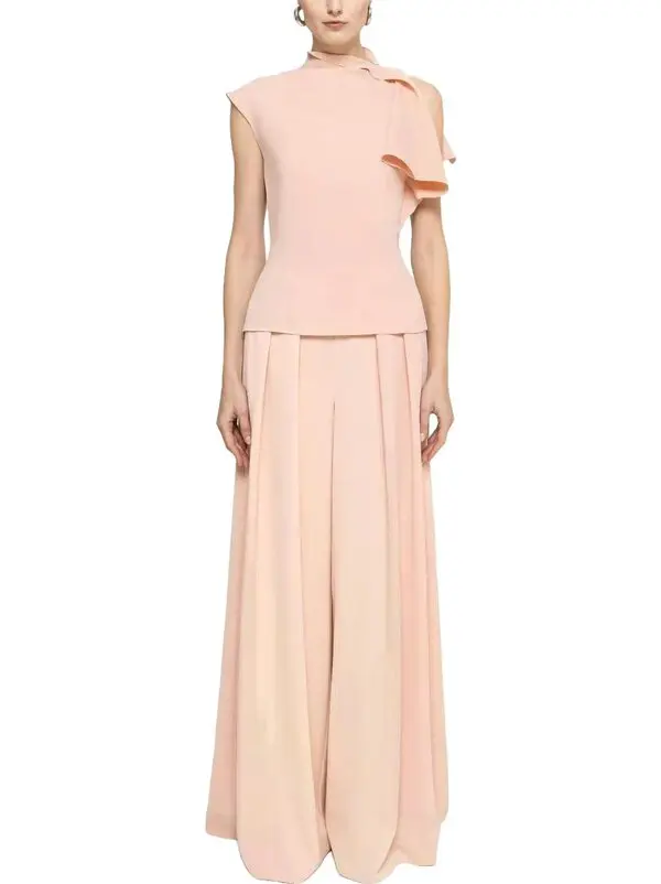 NISSA High-rise Palazzo Trousers - Pink