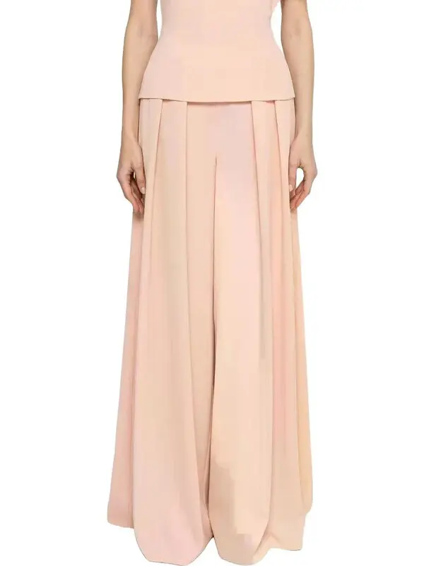 NISSA High-rise Palazzo Trousers - Pink