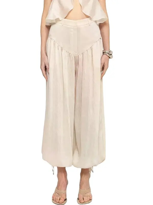 NISSA Balloon Fit Trousers - Neutrals