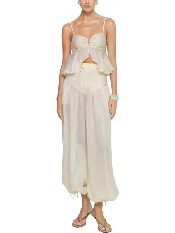 NISSA Balloon Fit Trousers - Neutrals
