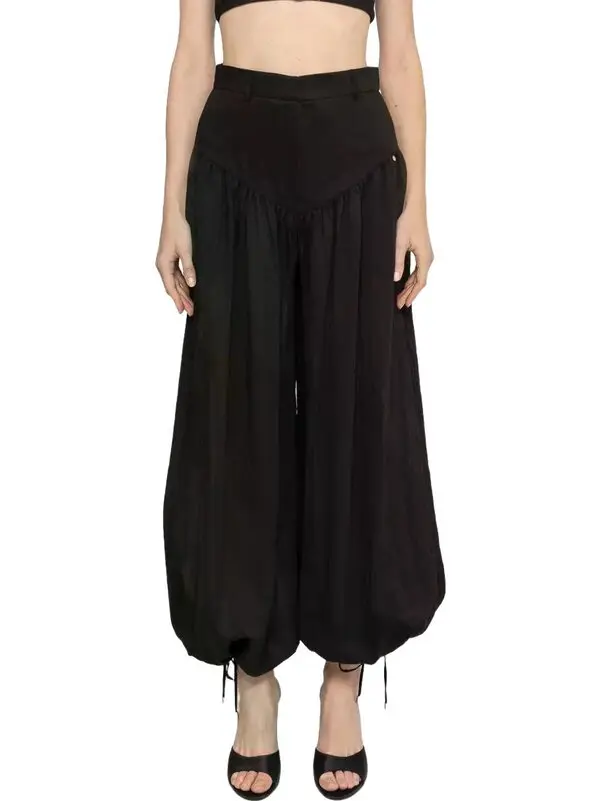 NISSA Balloon Fit Trousers - Black