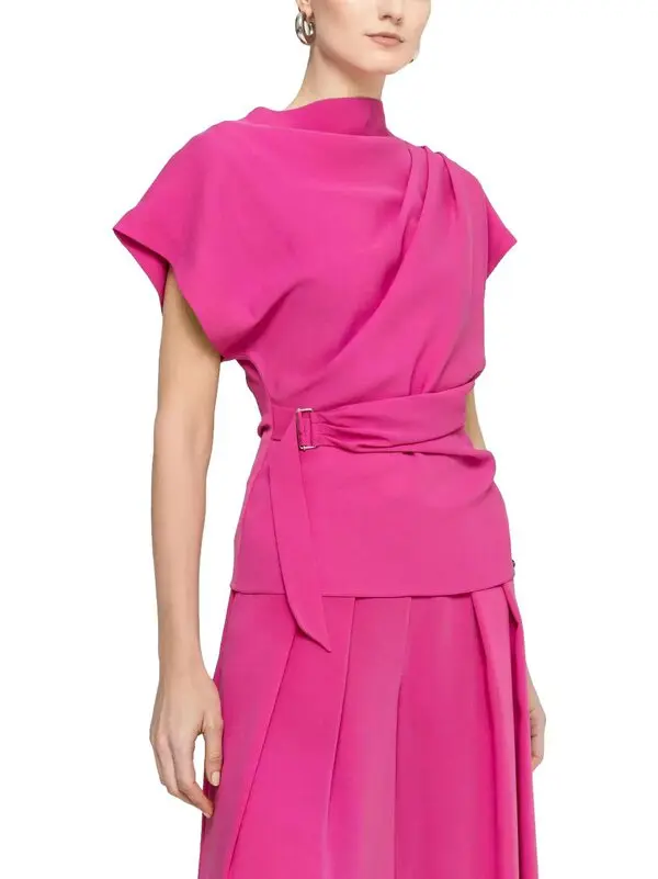 NISSA Draped Top - Pink