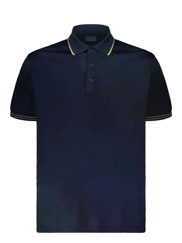 Paul & Shark Contrast-trim Polo Shirt - Blue