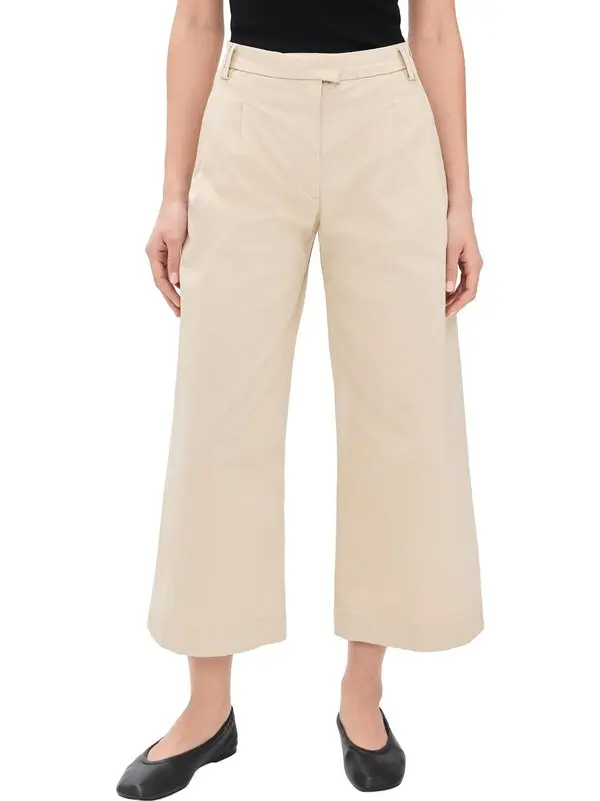 Joe's Jeans Pleated Culottes - Stone