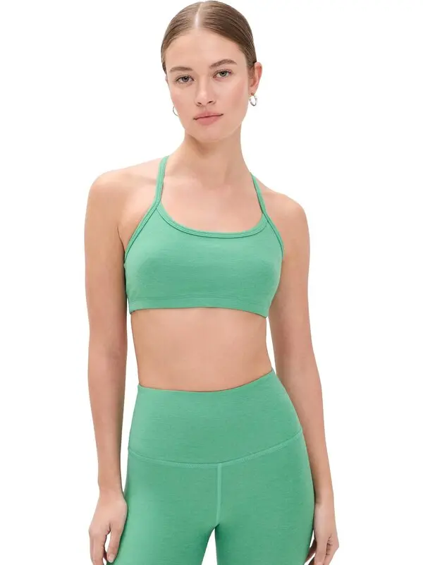 Beyond Yoga Slim Racerback Bra - Bright Emerald Heather
