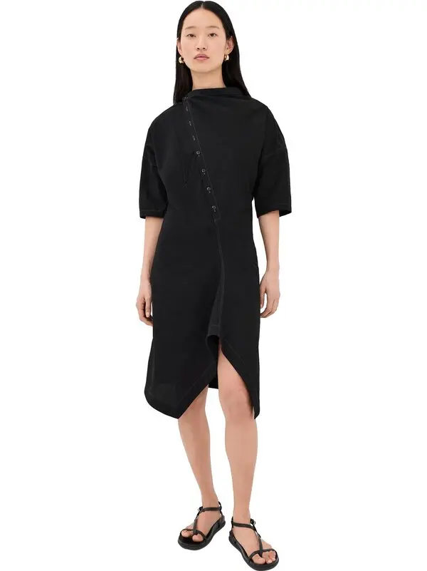 LEMAIRE Soft Collar Dress - Black