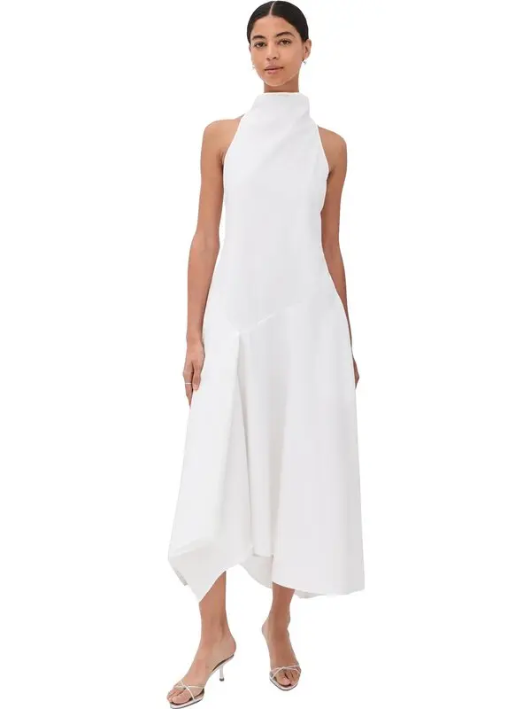 Rosie Assoulin Dropped & Dramatic Dress - White