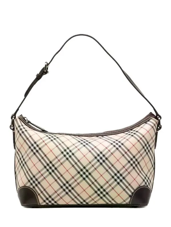 Burberry Nova Check Canvas Shoulder Bag - Neutrals