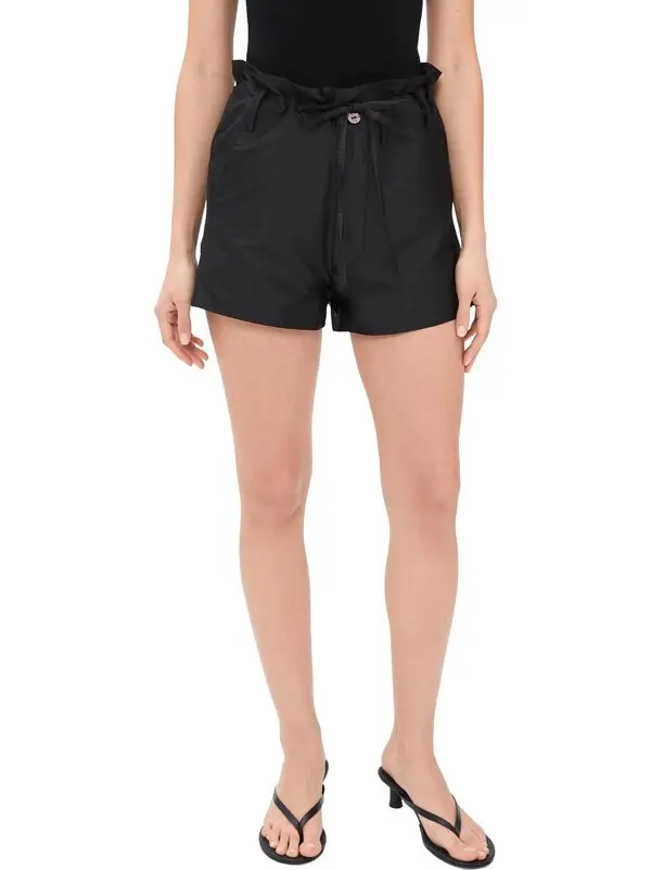 Chan Luu Techno Taffeta Shorts - Black