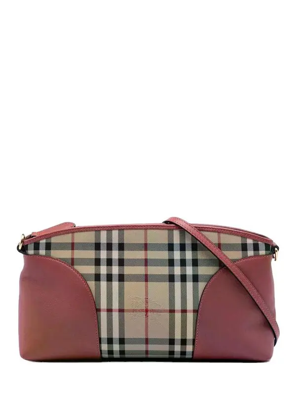 Burberry Haymarket Check Coated Canvas Chichester Crossbody Bag - Neutrals