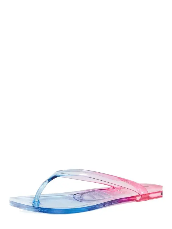 Jeffrey Campbell Beach Day Jelly Flip Flop - Blue Fuchsia Gradient
