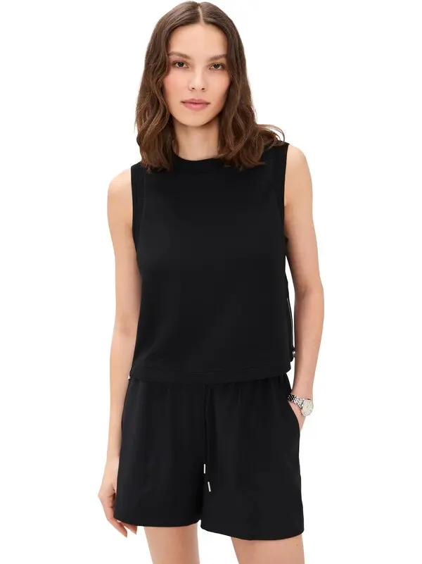 Varley Shea Crop Tank Top - Black