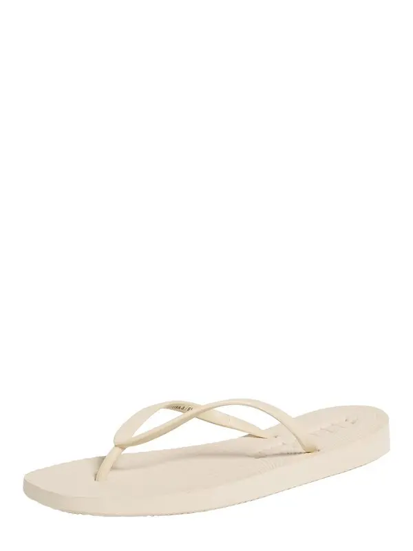 VELOUR Tapered Flip Flops - Eggnog