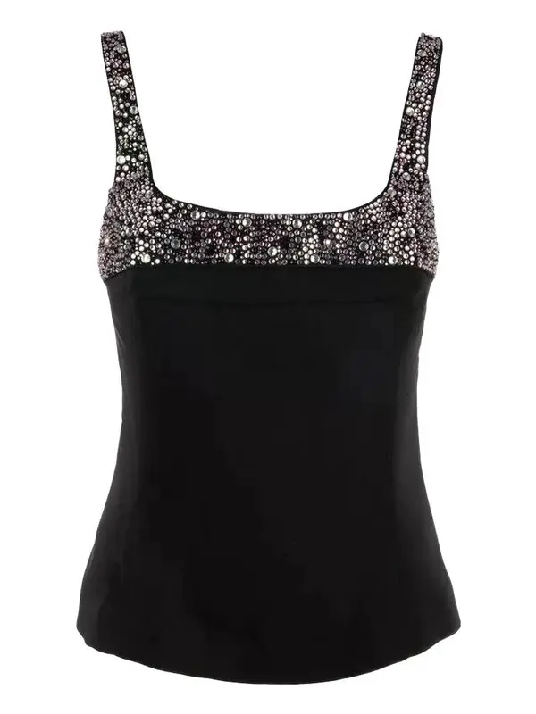 GENNY Embellished Sleeveless Top - Black