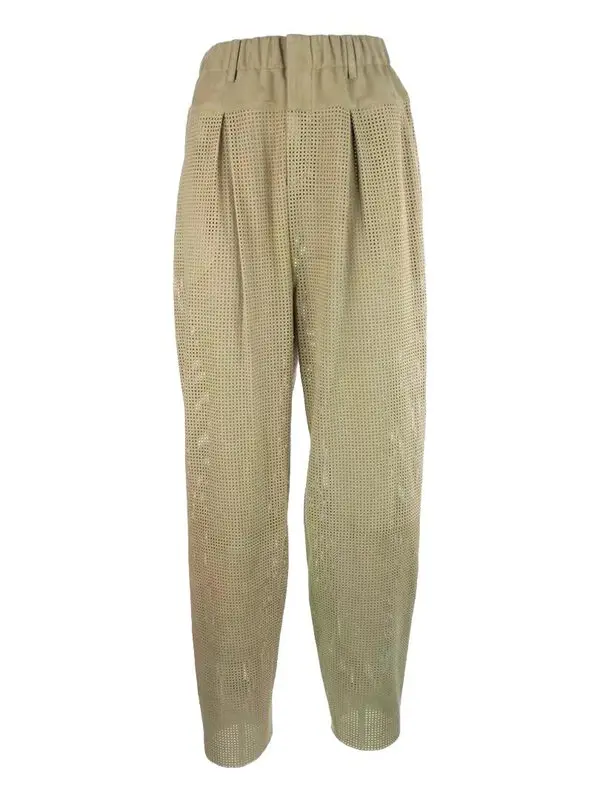 Fabiana Filippi Perforated Trousers - Neutrals