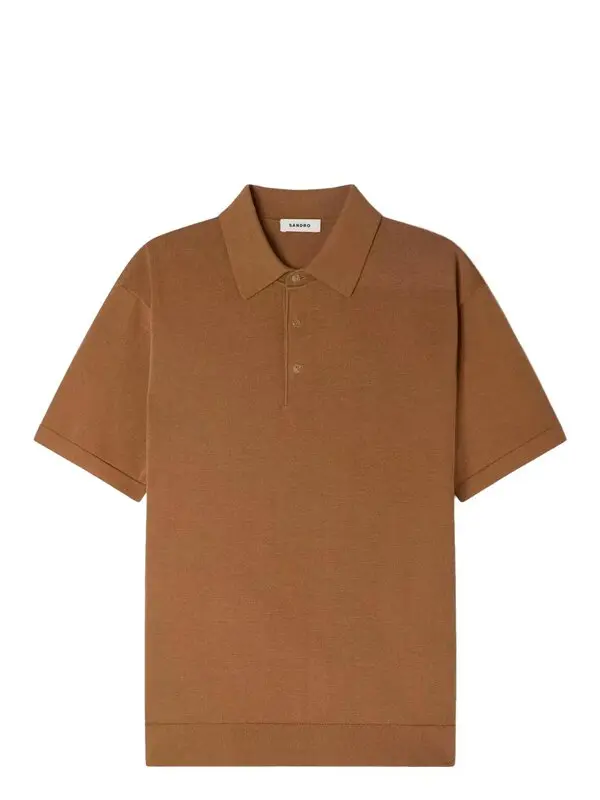 Sandro Short-sleeve Polo Shirt - Brown