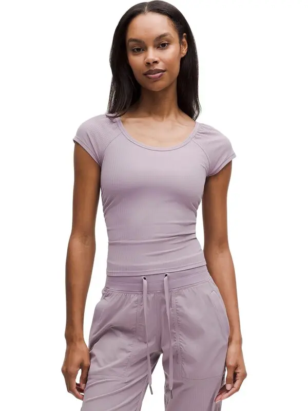 Lululemon All It Takes Gathered Scoopneck T-shirt - Lotus Lavender