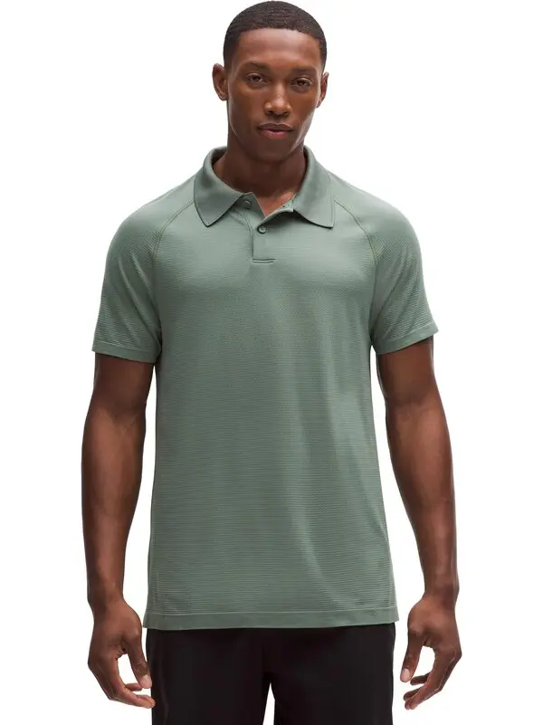 Lululemon Metal Vent Tech Polo Shirt - Willow Leaf/willow Leaf