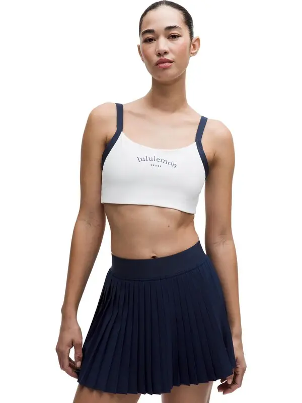 Lululemon Straight-strap Sports Bra Light Support, B/c Cup - White/club Blue