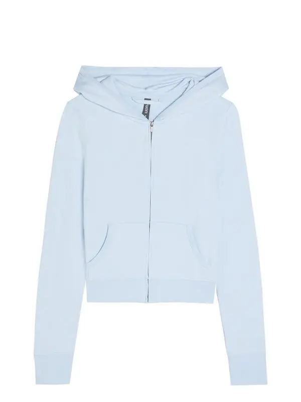 Vuori Halo Mini Hooded Jersey Sweatshirt - Light Blue