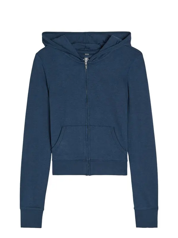 Vuori Halo Mini Hooded Jersey Sweatshirt - Navy