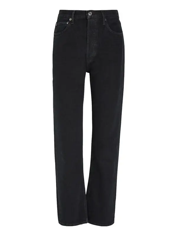 AGOLDE 90s Pinch Waist Straight-leg Jeans - Black