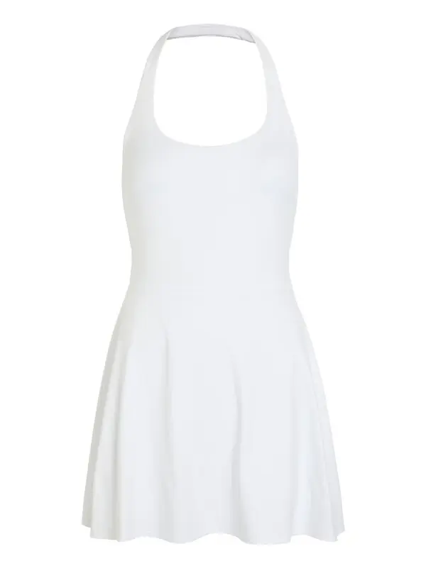 Vuori Tiebreak Halter Mini Dress - White