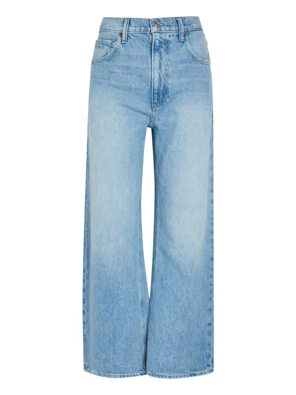 Paige Arellia Barrel-leg Denim Jeans - Light Blue