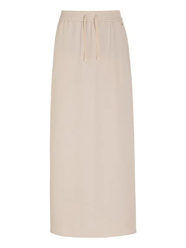 Herno Crepe Midi Skirt - Cream