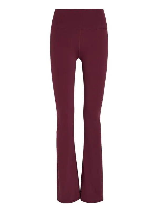 Vuori Allthefeels Flared-leg Stretch-jersey Leggings - Burgundy