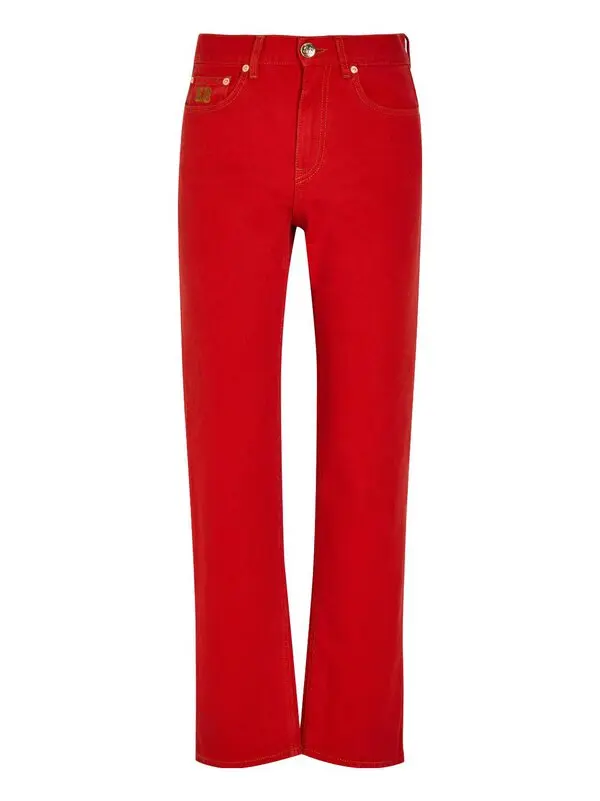 BLAZÉ MILANO Clapotis Paso Straight-leg Jeans - Red