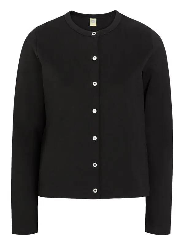 FLORE FLORE Poppy Cotton Cardigan - Black