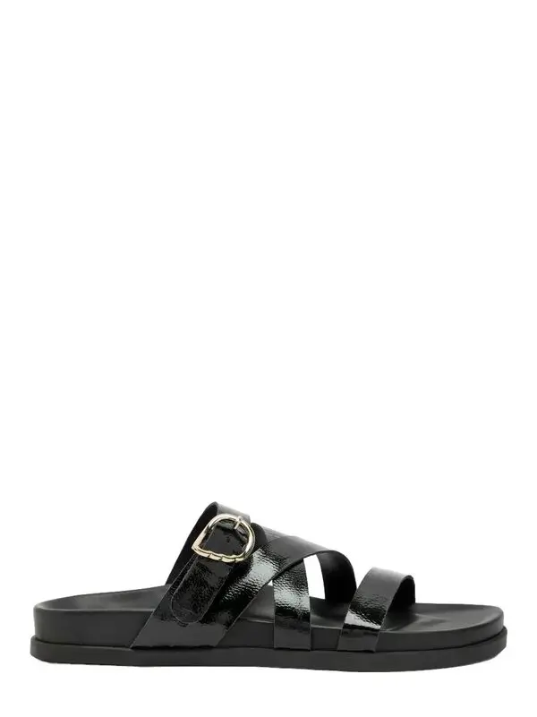 ANCIENT GREEK SANDALS Filipa Buckle Strap Sandals - Black